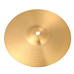 EXCEART Crash Ride Cymbal Bass Drum Cymbal Percussion Replacement Traditional Finish Brass for Drum 8 Inch