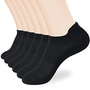ATBITER Ankle Socks Women's With Cushioned Athletic Running No Show Low Cut Tab Socks 6-Pairs