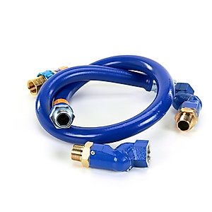 DORMONT 1675BPQ2S48 3/4" X 48" Long Gas Hose with Double Swivel and Quick Disconnect