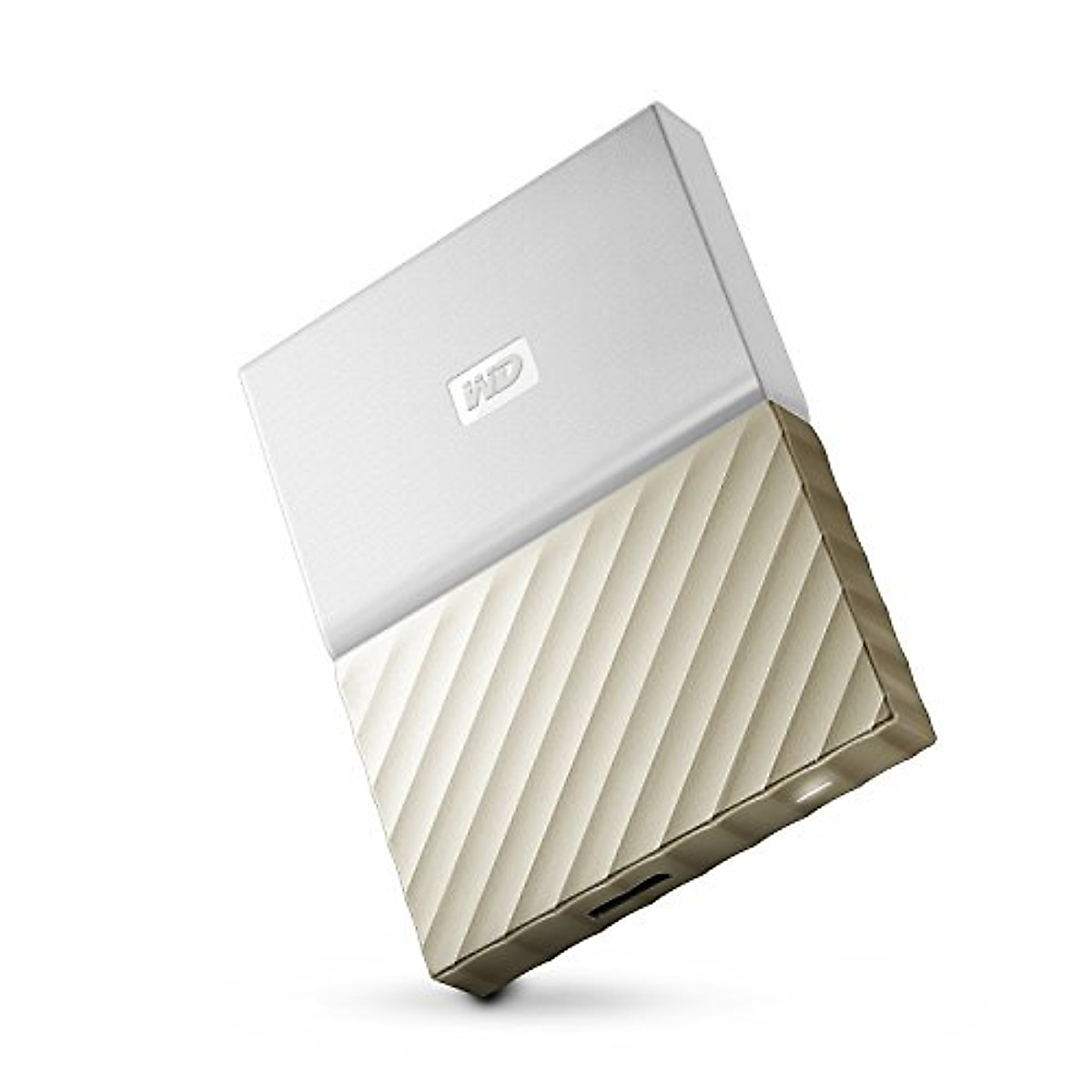 WD 2TB White-Gold My Passport Ultra Portable External Hard Drive - USB 3.0 - WDBFKT0020BGD-WESN