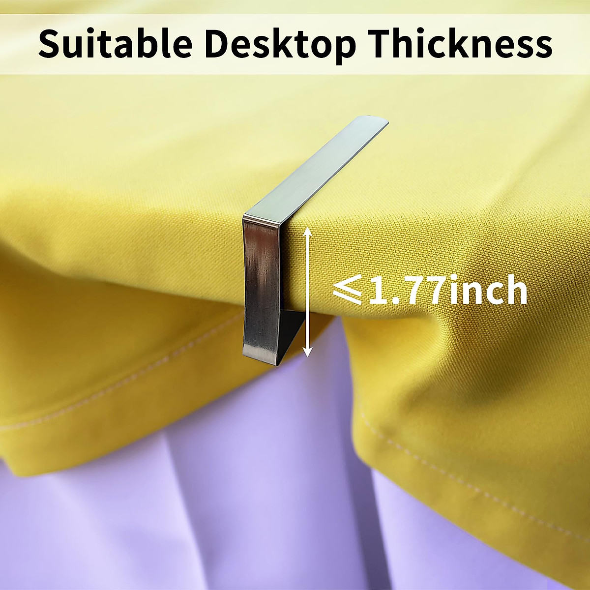 ALLTOP Superior Tablecloth Clips - Rust-Proof Stainless Steel Table Cover Holder Clips,Secure Clamps for Outdoor Picnics, Parties, Restaurants, Weddings - 12 Pack