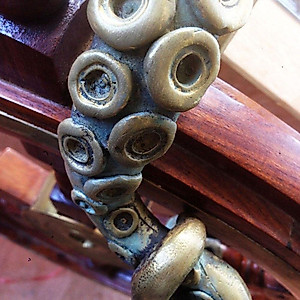 Cielo Meraviglioso Cast Iron Octopus Wall Hook, Octopus Tentacle, Decorative Swimming Octopus Tentacles Key Hooks for Entryway, Door Way or Bathroom, Novelty Wall Décor