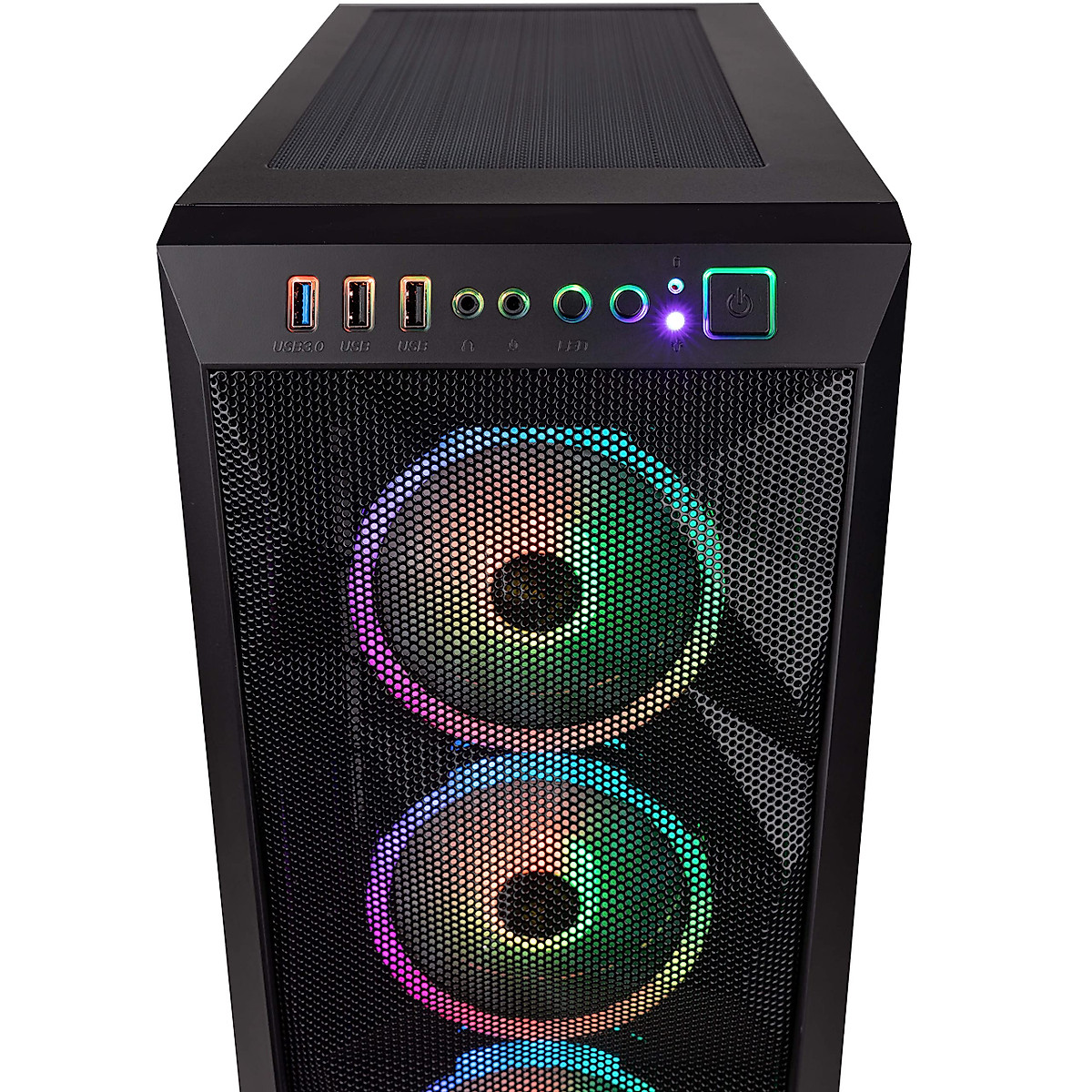 Velztorm Pilum CTO Powerful Gaming Desktop PC Liquid-Cooled (AMD Ryzen 7 3700X 8-Core, 16GB DDR4, 1TB PCIe SSD+2TB HDD (3.5), GeForce RTX 3060 12GB, 120mm AIO, RGB Fans, 750W PSU, WiFi-N, Win11P)