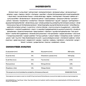 GO! SOLUTIONS Carnivore Grain Free Dog Food for Senior Dogs, 3.5 lb – Chicken, Turkey + Duck Recipe – Protein Rich Dry Dog Food – Complete + Balanced Nutrition for Senior Dogs