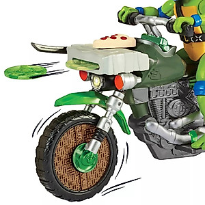 Teenage Mutant Ninja Turtles: Mutant Mayhem Ninja Kick Cycle with Exclusive Leonardo Figure by Playmates Toys