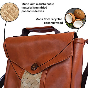 Crossbody Bags For Women Or For Men - Double-Sewn Handmade Purse Perfect For Travel Or Book Bag - Small Shoulder Sling Bag Boxed With Two Pockets And Top-Handle And Sling Made With Unique Materials