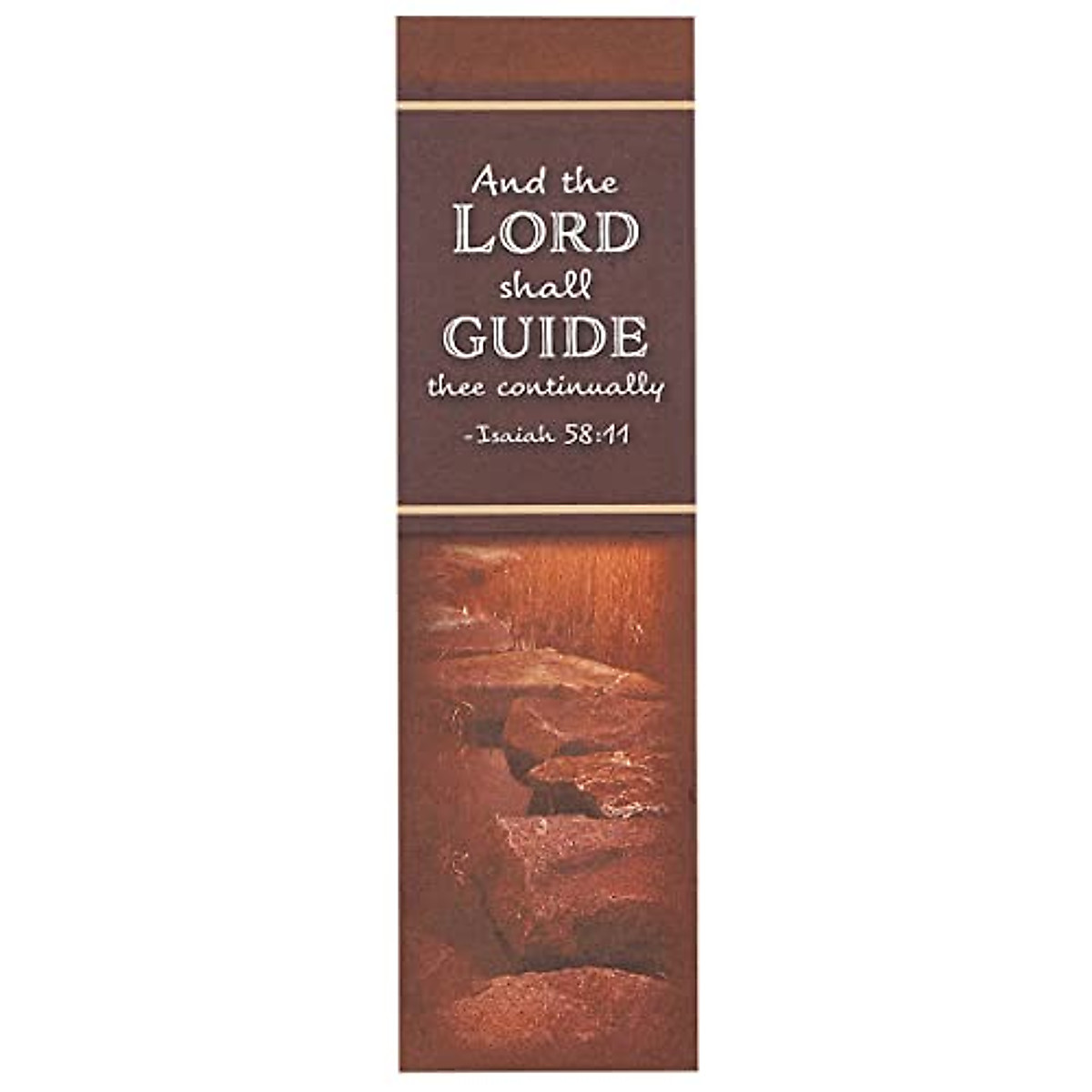 Bible Bookmarks, Tear-Proof and Water-Resistant - Each Measures 7" Long x 2" Wide, Set of 10, 5 Designs