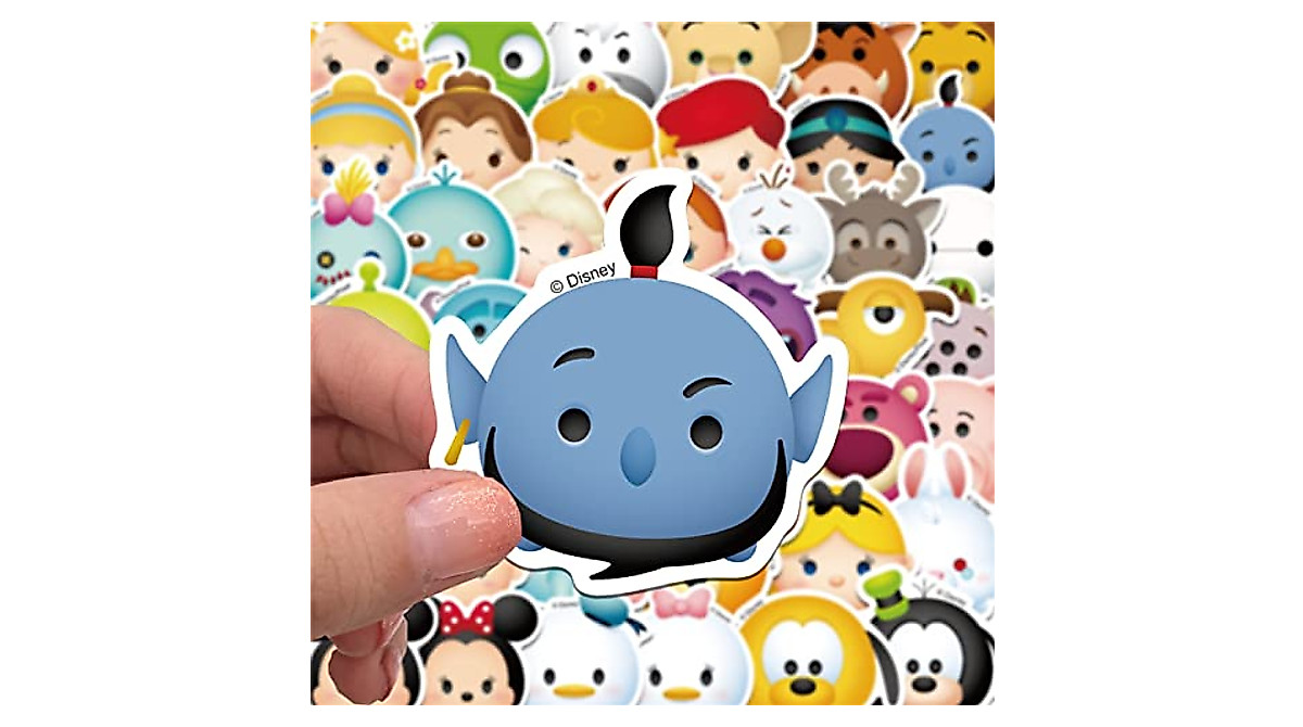50Pcs Mixed Disney Cartoon Stickers - Cute & Waterproof
