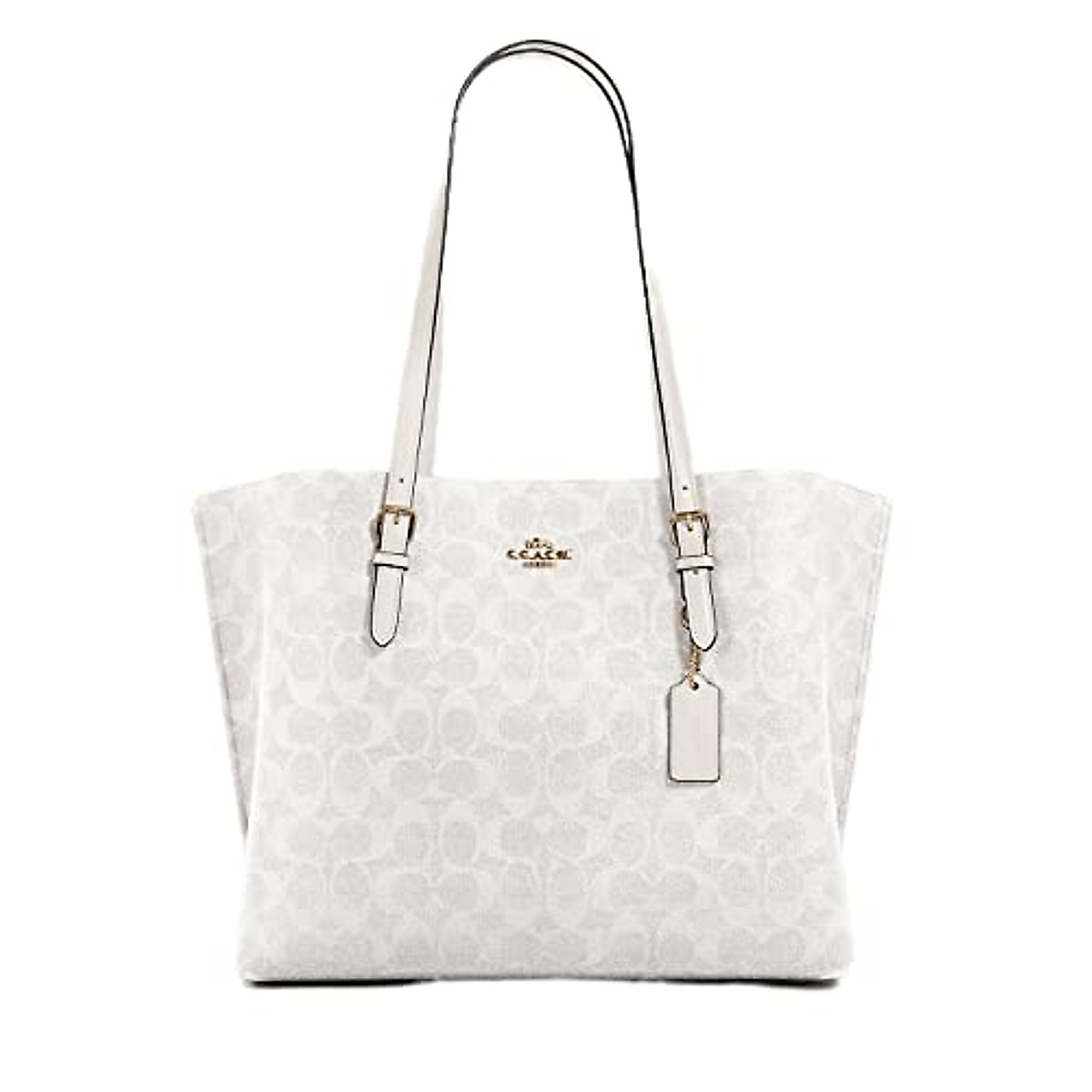 COACH Womens Mollie Tote 25 (IM/Chalk/Glacier White)
