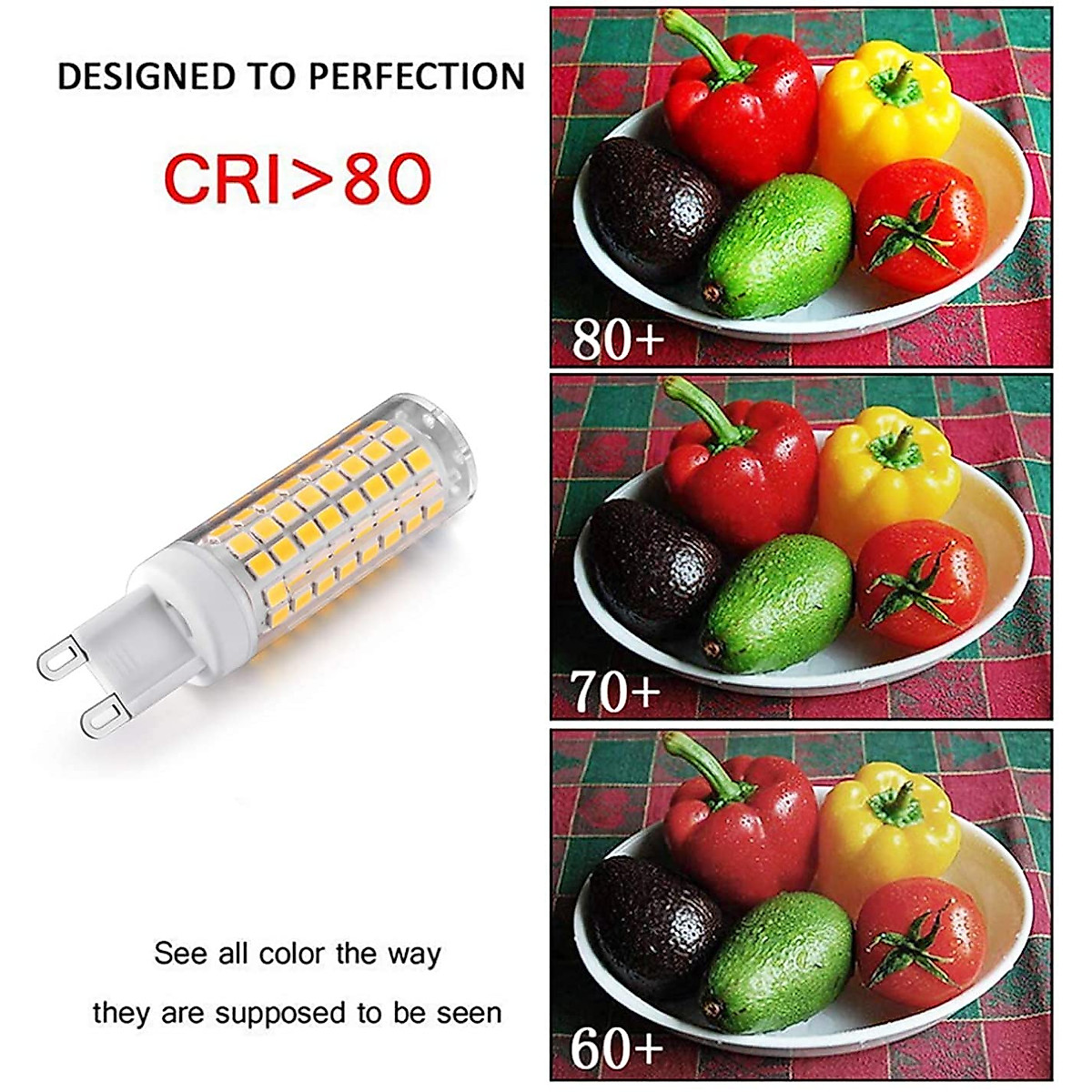 G9 LED Bulb 10W 110V Dimmable LED Corn Light Bulbs 100W Halogen Equivalent, 102 LED 2835, 4000K Natural White, Ceramic G9 Bi-Pin Base for Indoor Home Lighting Chandelier Ceiling Fan, 5 Pack