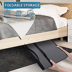 VICTORICH Toy Box Chest for Boys Girls, Collapsible Kids Toy Organizers Storage Bins Extra Large Toy Baskets with Lid & Handles for Clothes, Blanket, Nursery, Playroom, Bedroom, Stuffed Animals, DarkGrey