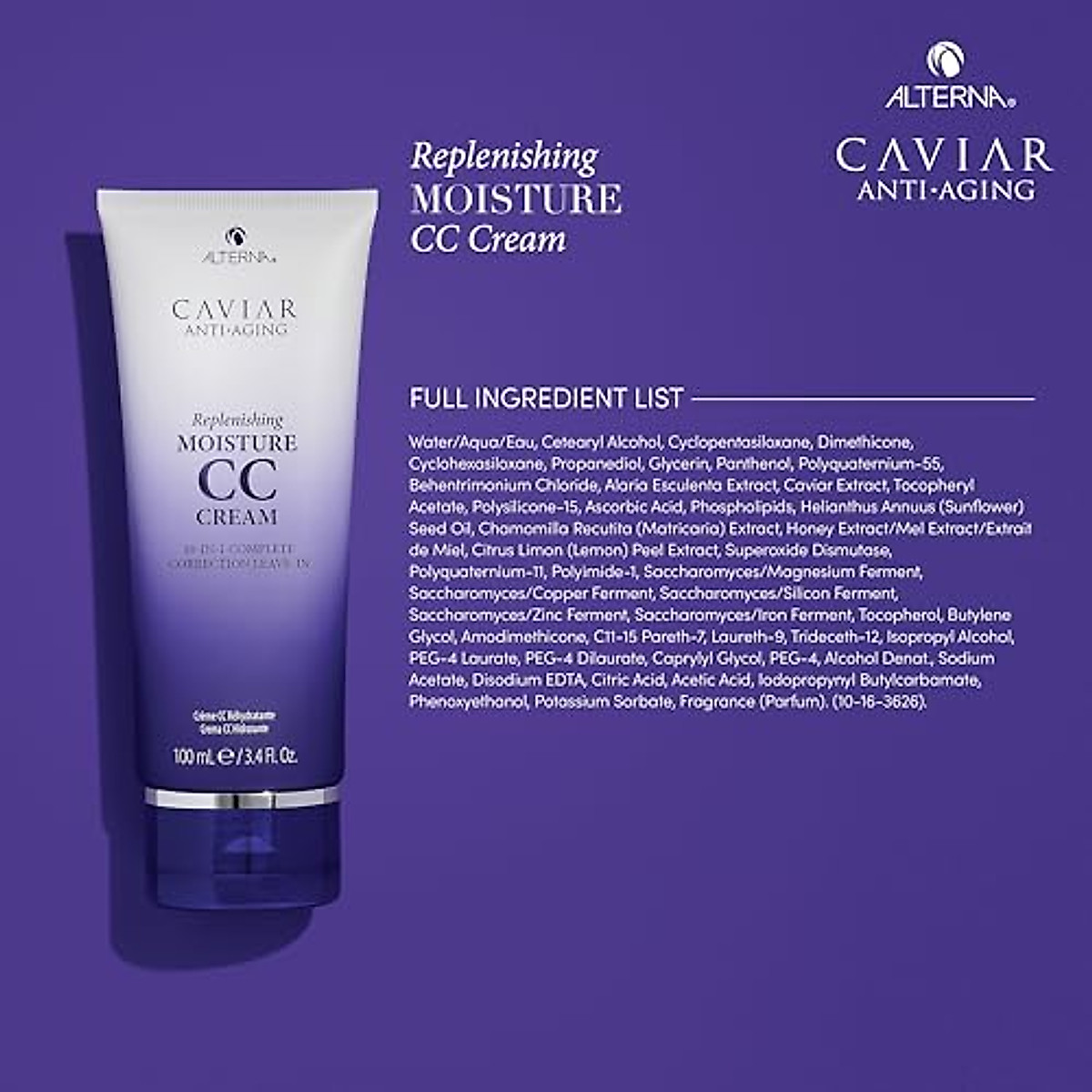 Alterna Caviar Anti-Aging Replenishing Moisture CC Cream, 5.1 Ounce (Pack of 1)