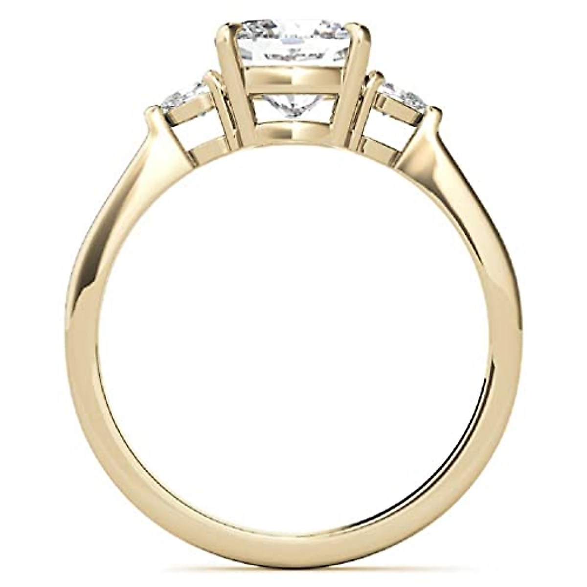 925 Silver, 10K/14K/18K Solid Gold Moissanite Engagement Ring, 2.5 CT Cushion Cut Handmade Solitaire Ring Diamond Wedding Ring for Woman, Birthday Gifts for, VVS1 Colorless