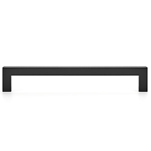 Ravinte 20 Pack 7-1/2 Inch Kitchen Square Cabinet Handles Matte Black Cabinet Pulls Black Drawer Pulls Kitchen Cabinet Hardware Kitchen Handles for Cabinets Cupboard Handles Drawer Handles