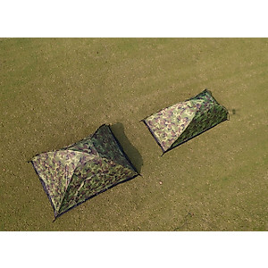 Sutekus Double Tent Camping Tent Lightweight 2 Person Backpacking Tent Camouflage Outdoor Equipment for Camping Hiking Biking Trip Upgraded Large Space (Double)