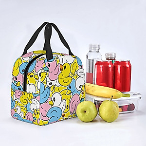 Echoserein Duck Lunch Bag Cute Insulated Lunch Box Reusable Lunchbox Waterproof Portable Lunch Tote For Women Men Girls Boys