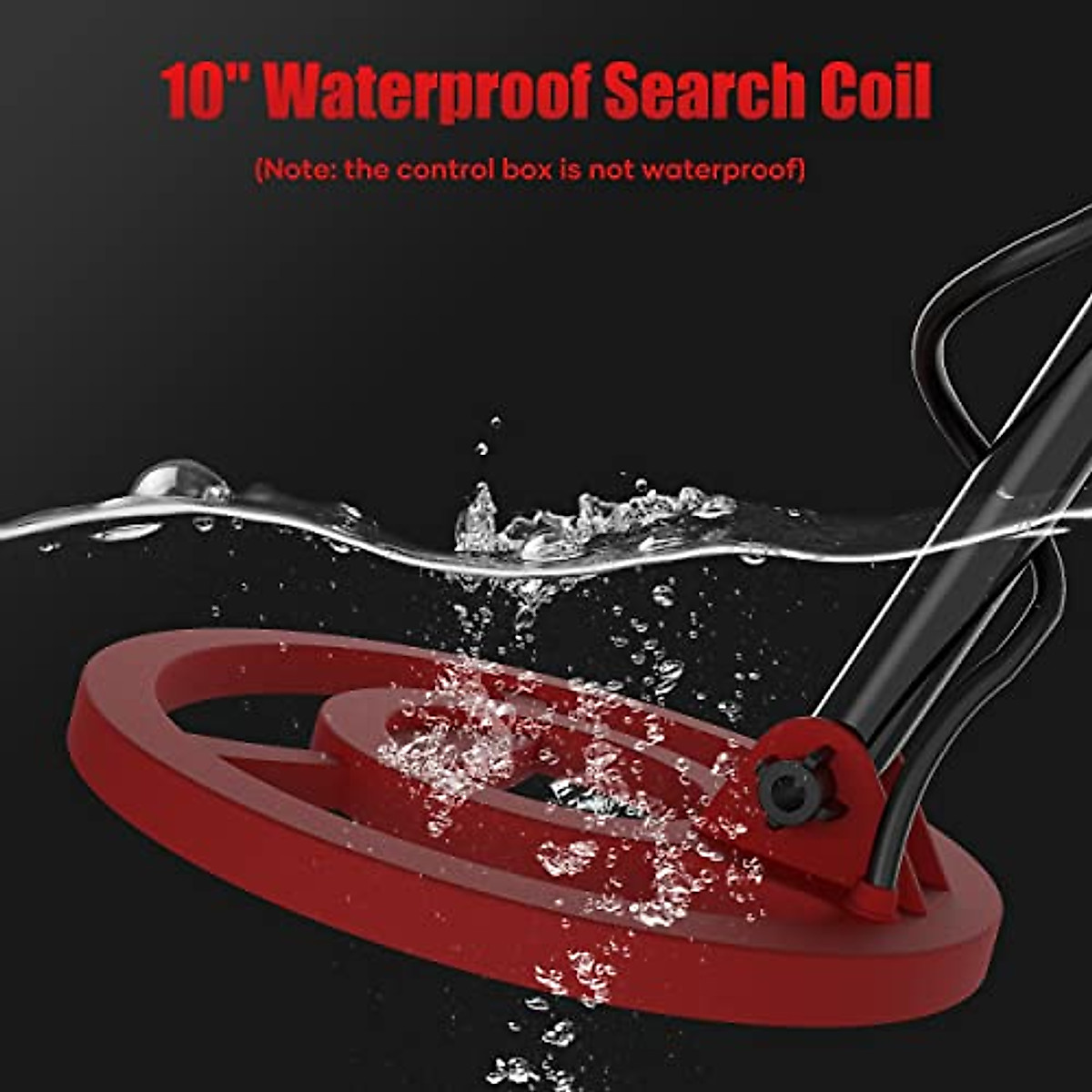 Metal Detector for Adults Professional, NUSICAN IP68 Waterproof 10" Searching Coil ,Ergonomic Design ,Adjustable Stem Detector for Adults and Teens, 4 Detection Modes High Accuracy, with Headphone