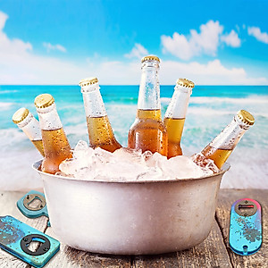 15 Sets Bottle Opener Inserts Kit Stainless Steel Round Bottle Opener Metal Round Opener Inserts with Screws and Screwdriver for Bottle Opener DIY Resin Mould Kit (Black, Silver, Bronze)