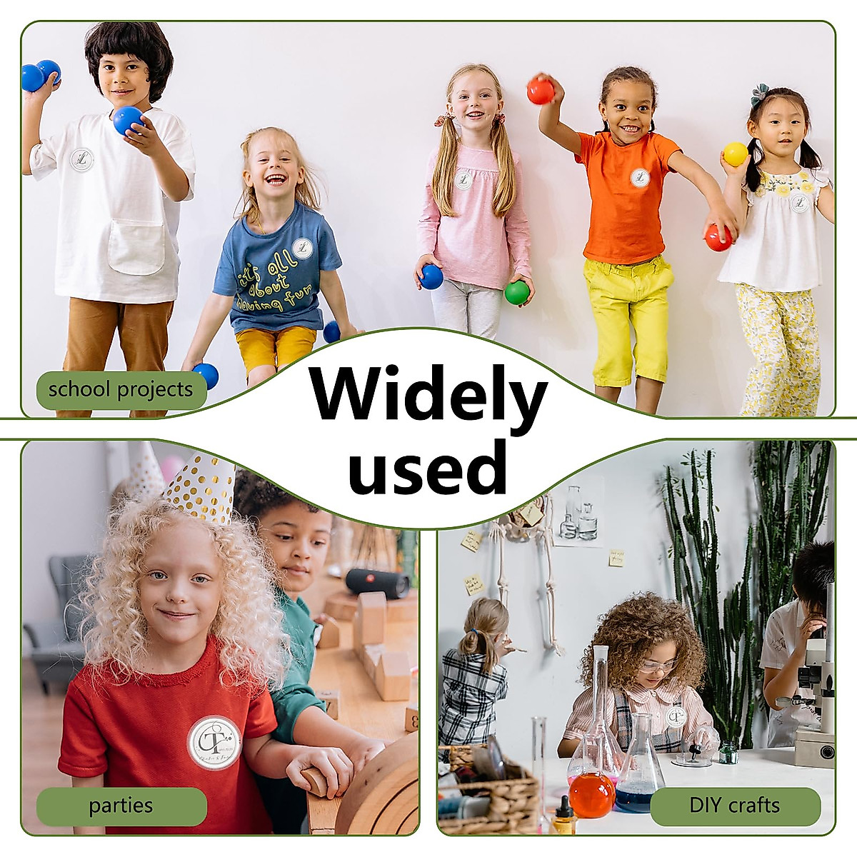 BIGNC 20 Set Clear Plastic Craft Button with Pin,Pins Buttons Design a Button for DIY Crafts(2.36 Inch)