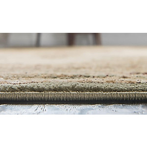 Unique Loom Versailles Collection Traditional Classic Border with Medallion Motif, Area Rug (10' 0 x 13' 0 Rectangular, Green/ Ivory)