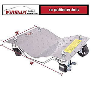 2 Pack Wheel Dolly Set, Car Tire Dolly – 3,000 lbs Pound Total Capacity Stake Dollies for Tow or Vehicle Storage