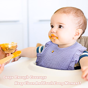 Baby Bibs Drool Bibs for Baby Girl 4-Layer 100% Muslin Cotton Teething Bibs Absorbent&Soft&Breathable Scarf Muslin Bibs Baby Drooling Bibs