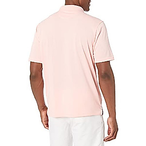 Amazon Essentials Men's Regular-Fit Quick-Dry Golf Polo Shirt - Discontinued Colors, Pink, Large