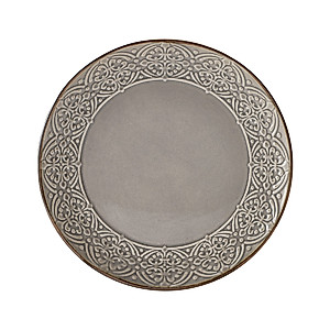 Pfaltzgraff Emma 12 Piece Dinnerware Set, Service For 4, Gray