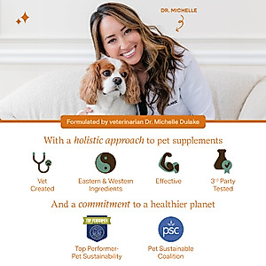 Fera Pet Organics Pumpkin Plus Fiber Supplement for Pets - Vet Created - Dog & Cat Regularity & Gut Function - Organic Pumpkin Seeds, Flax Seeds - 90 Scoops​