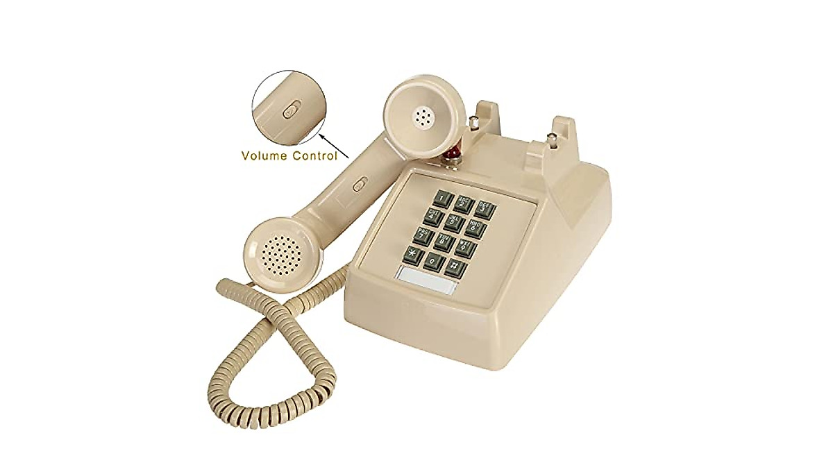 SOUJOY Vintage Cord Phone - Retro Style for Home & Office