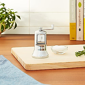 Perfex Adjustable Pepper Grinder Mill, Made in France, High-Carbon Steel Mechanism, 4.5-Inches, Silver