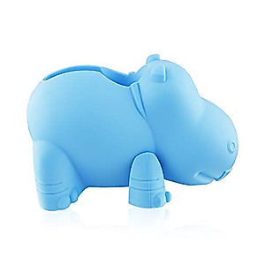 Bath Tub Faucet Protection Spout Cover for Baby Safety, Hippo - Blue