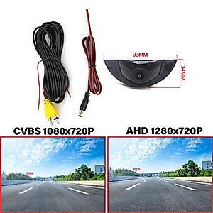 Car Reversing Camera for Volvo XC90 S60 S90 V60 V90 XC60 XC40 2019-2021, Car Front View Parking Night Vision Waterproof Camera