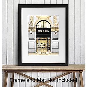 Photo of Prada Store - Glam Living Room Decor - Luxury Wall Decor - Designer Wall Decor - Fashion Wall Art - Glamour Wall Art - High Fashion - Fashion Design - Bling Wall Decor - Luxury Gift