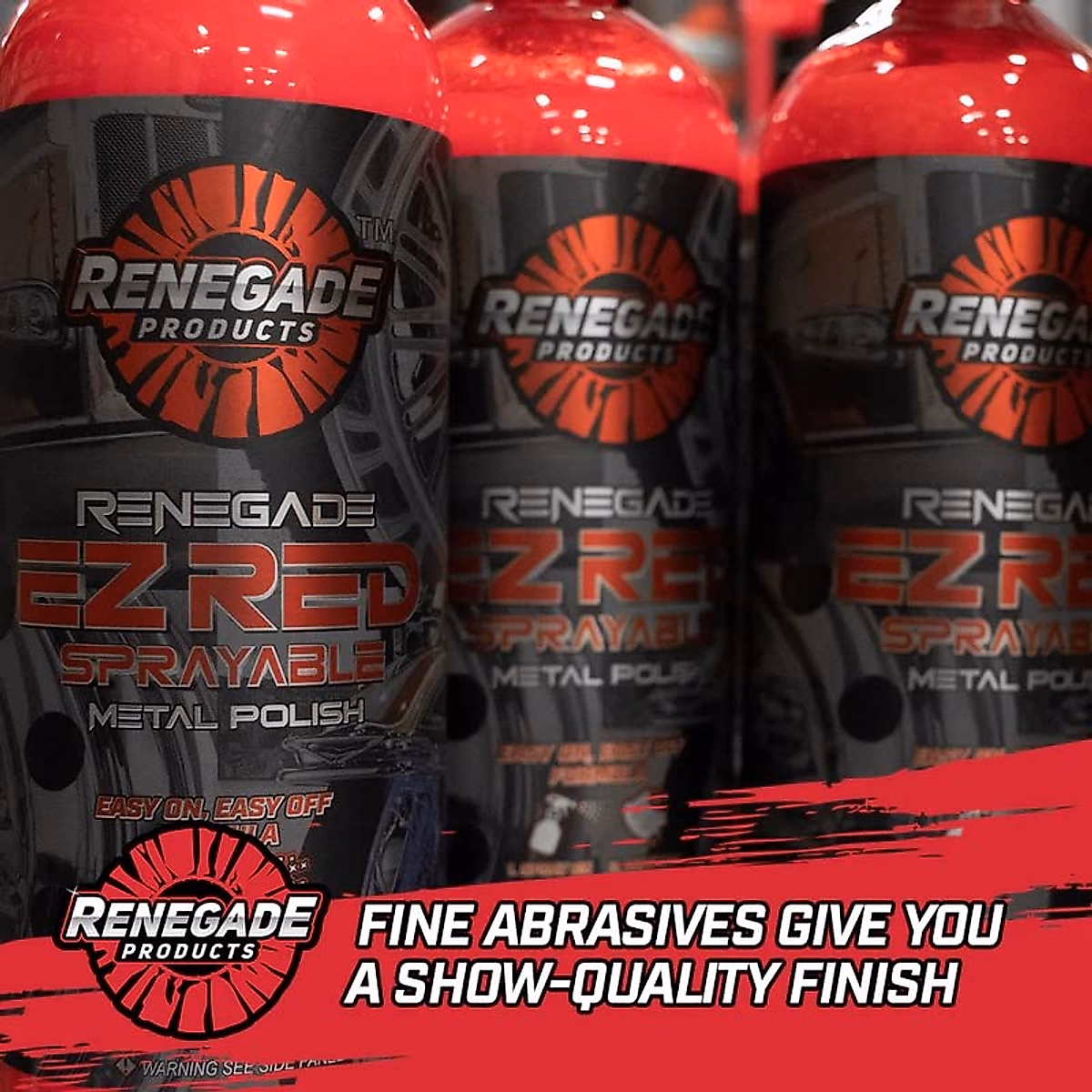Renegade Products USA - EZ Red Sprayable Metal Polish & Cleaner, Chrome, Aluminum, Stainless Steel & More, 24oz