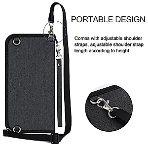 MUKEMUHE Travel Passport Holder Wallet Family Passport Documents Organizer with Upgrade All-round RFID Blocking for Family 6 Men & Women Black Large