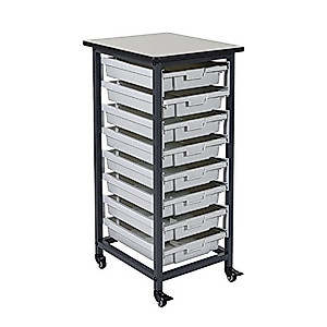 LUXOR MBS-SR-8S Mobile Bin System - Single Row
