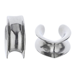 1 1/8 inch 28mm 316L Surgical Steel Teardrop Ear Weights Saddle Hanger Spreader Gauges Piercing Tunnels Plugs Stretching Kit