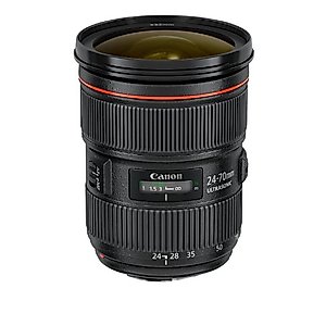 Canon EF 24-70mm f/2.8L USM Standard Zoom Lens for Canon SLR Cameras (Renewed)