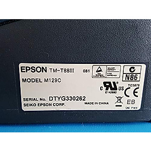 Epson TM-T8III Model M129C RS232 Interface Receipt Printer (Renewed)