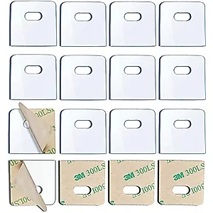 SOGEWO (16 Set/32 Pieces) Clear Vertical Blind Repair Tabs, Vertical Blinds tabs / Blind Fixers for Vertical Blinds Replacement Slats & Parts