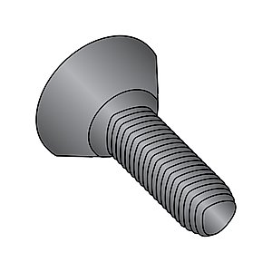 Small Parts 0404RPUB Steel Thread Rolling Screw for Metal, Black Oxide Finish, 82 Degree Undercut Flat Head, Phillips Drive, #4-40 Thread Size, 1/4" Length (Pack of 100)