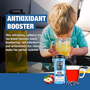 Tiesta Tea - Blueberry Wild Child, Loose Leaf Blueberry Hibiscus Herbal Tea, Non-Caffeinated, Hot & Iced Tea, 5.5 oz Tin - 50 Cups, Natural Flavors, Herbal Tea Loose Leaf Blend