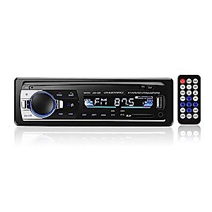 Car Stereo Radio 60Wx4 Output Bluetooth FM MP3 Stereo Radio Receiver Aux with USB SD and Remote Control L-JSD-520