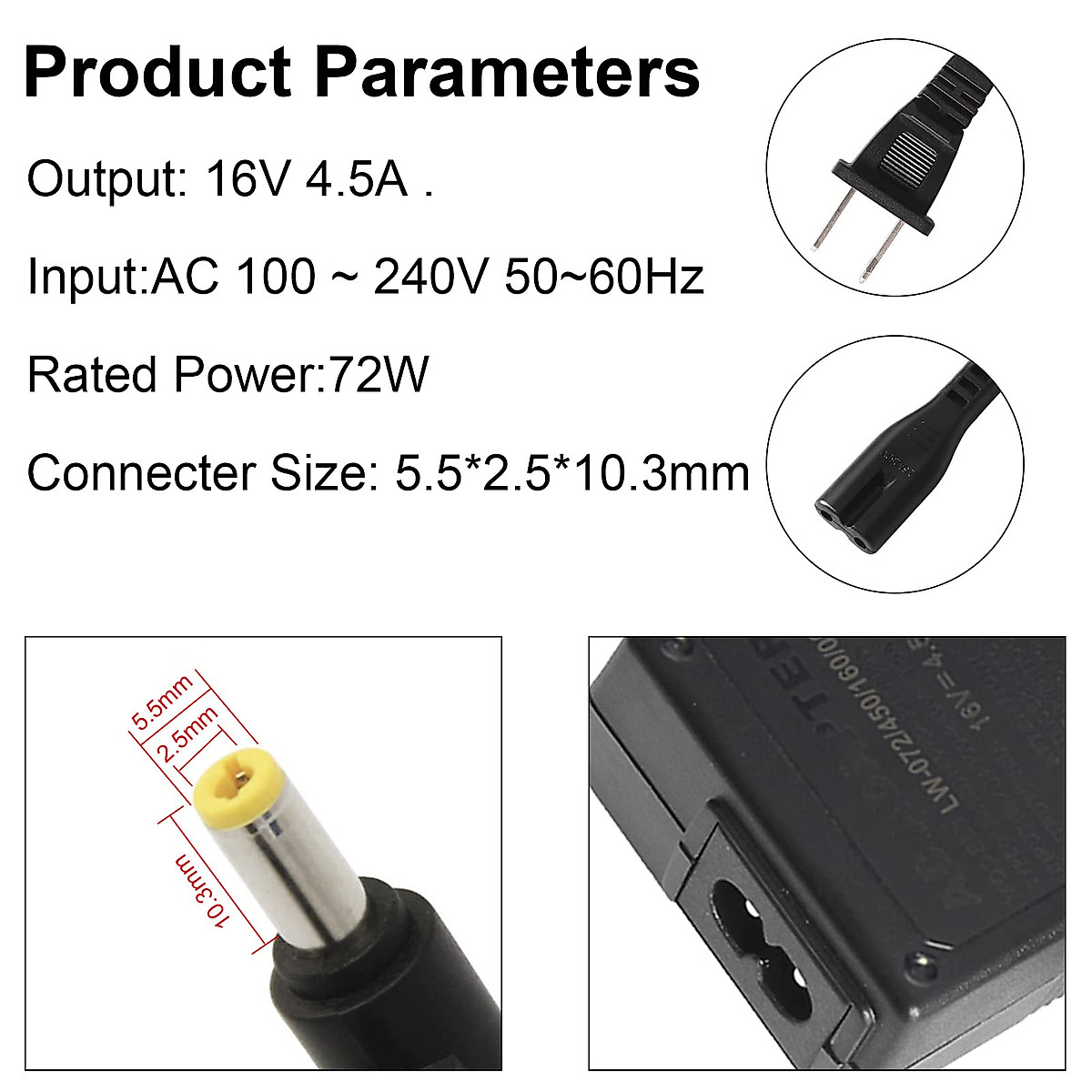 Charger for Panasonic Toughbook CF-18 CF-29 CF-30 CF-50 CF-51 CF-73
