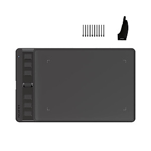 2023 HUION Inspiroy 2 Small Drawing Tablet (Black) and HUION Skeleton Artist Glove