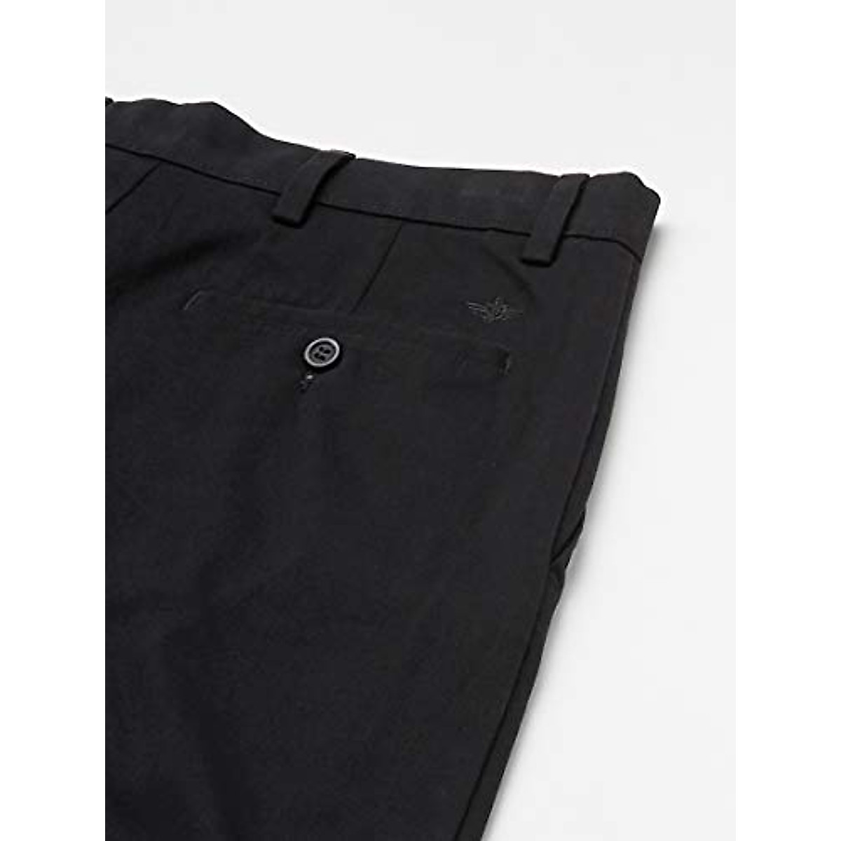 Dockers Men's Classic Fit Easy Khaki Pants-Pleated (Standard and Big & Tall), Black, 36W x 32L
