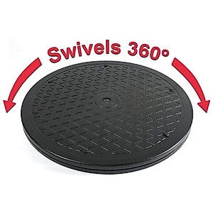 CableVantage Heavy Duty 360°rotating Swivel Steel Ball Bearings Stand for Big Screen Tv Monitor/turntable/lazy Susan 10 Inches