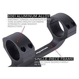 Monstrum 1-4x20 Rifle Scope with Rangefinder Reticle | ZR251 Slim Profile Series Offset Scope Mount | Bundle