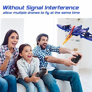 Pterosaur Dinosaur Toys Drone for Kids - Indoor Quadcopter with Altitude Hold, Headless Mode, LED Light One Key Start Speed Adjustment, Toys for 8 9 10 11 12 Year Old Boys